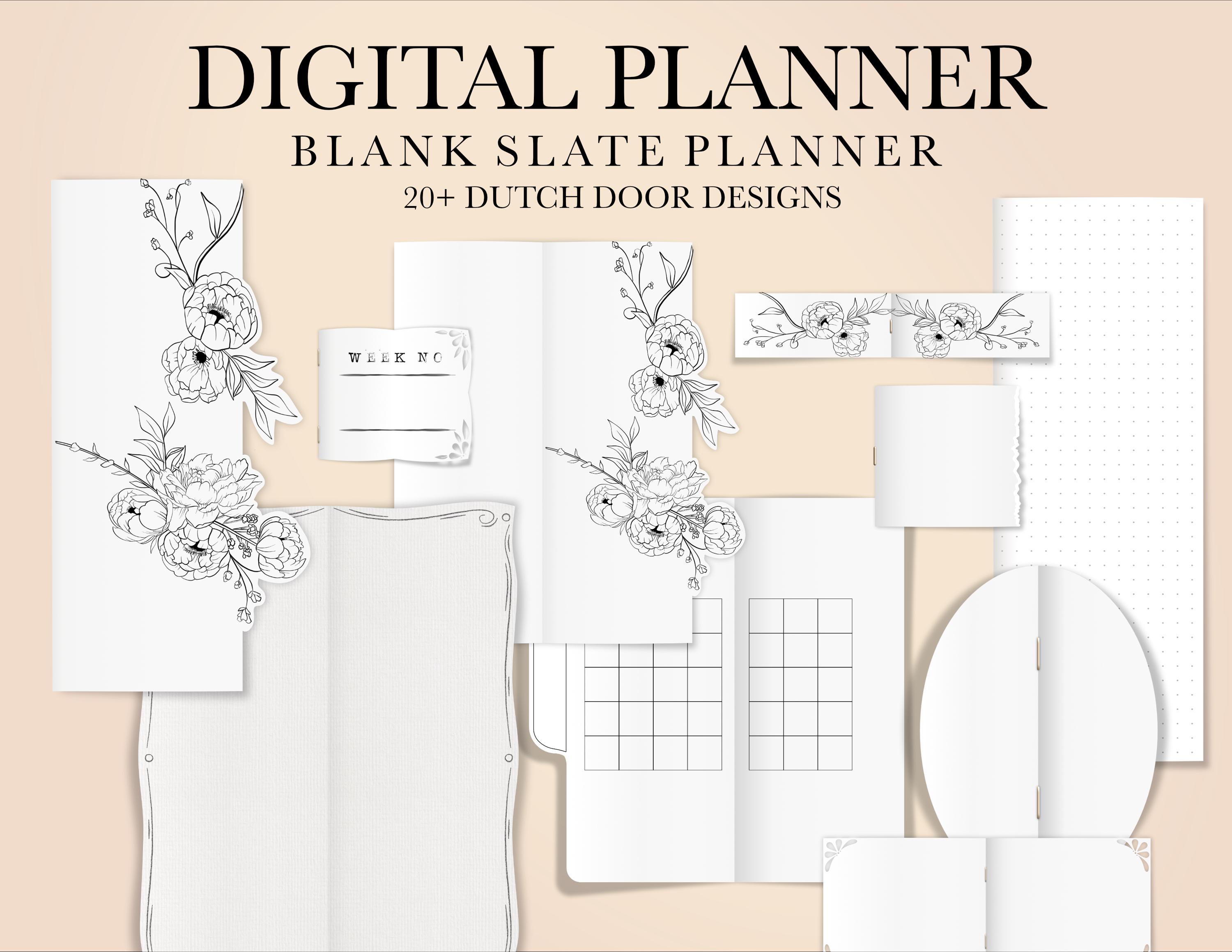 Blank Slate Goodnotes Planner, Digital DIY Planner, Bullett Planner ...