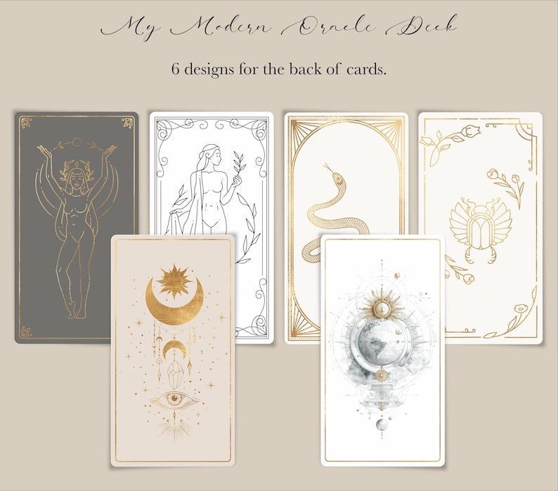 My Modern Oracle Deck – 24 Digital Oracle Cards | Printable PDF & PNG ...