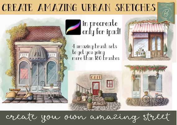Procreate Urban Sketching Brushes for Digital Drawing Ipad | Etsy