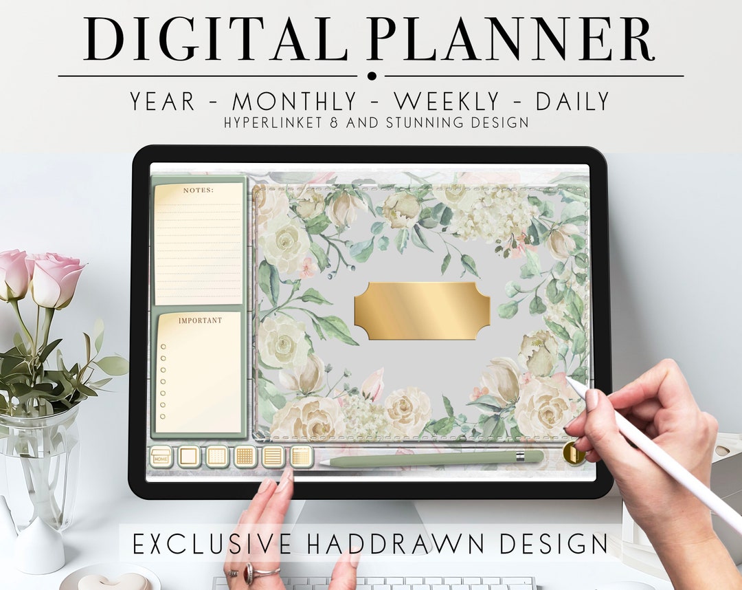 Digital Undated Planner, Goodnotes Planner, Notability, Xodo , iPad or ...