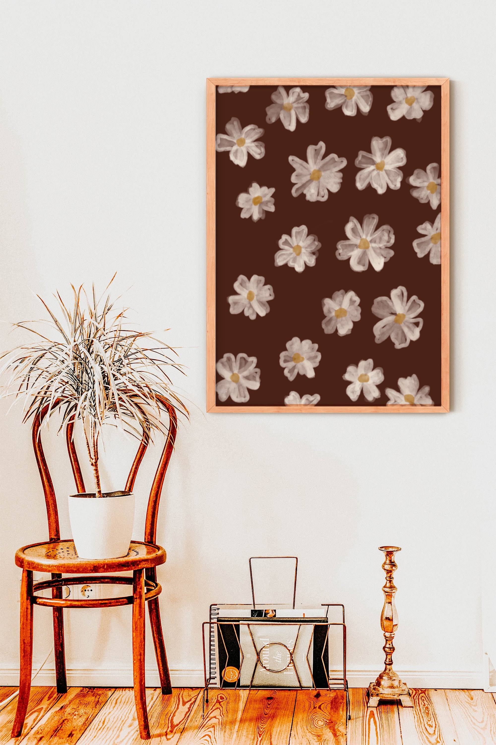 Daisy Painting Daisy Wall Art Digital Art Print Digital - Etsy UK