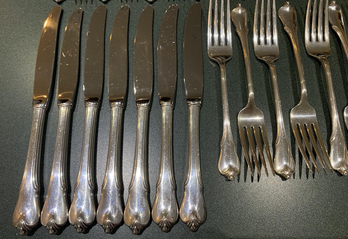 Wallace Grand Colonial Sterling Silver Flatware, 52 Pieces, 9 Place ...