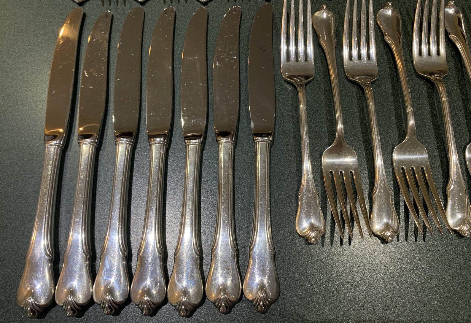 Wallace Grand Colonial Sterling Silver Flatware, 52 Pieces, 9 Place ...