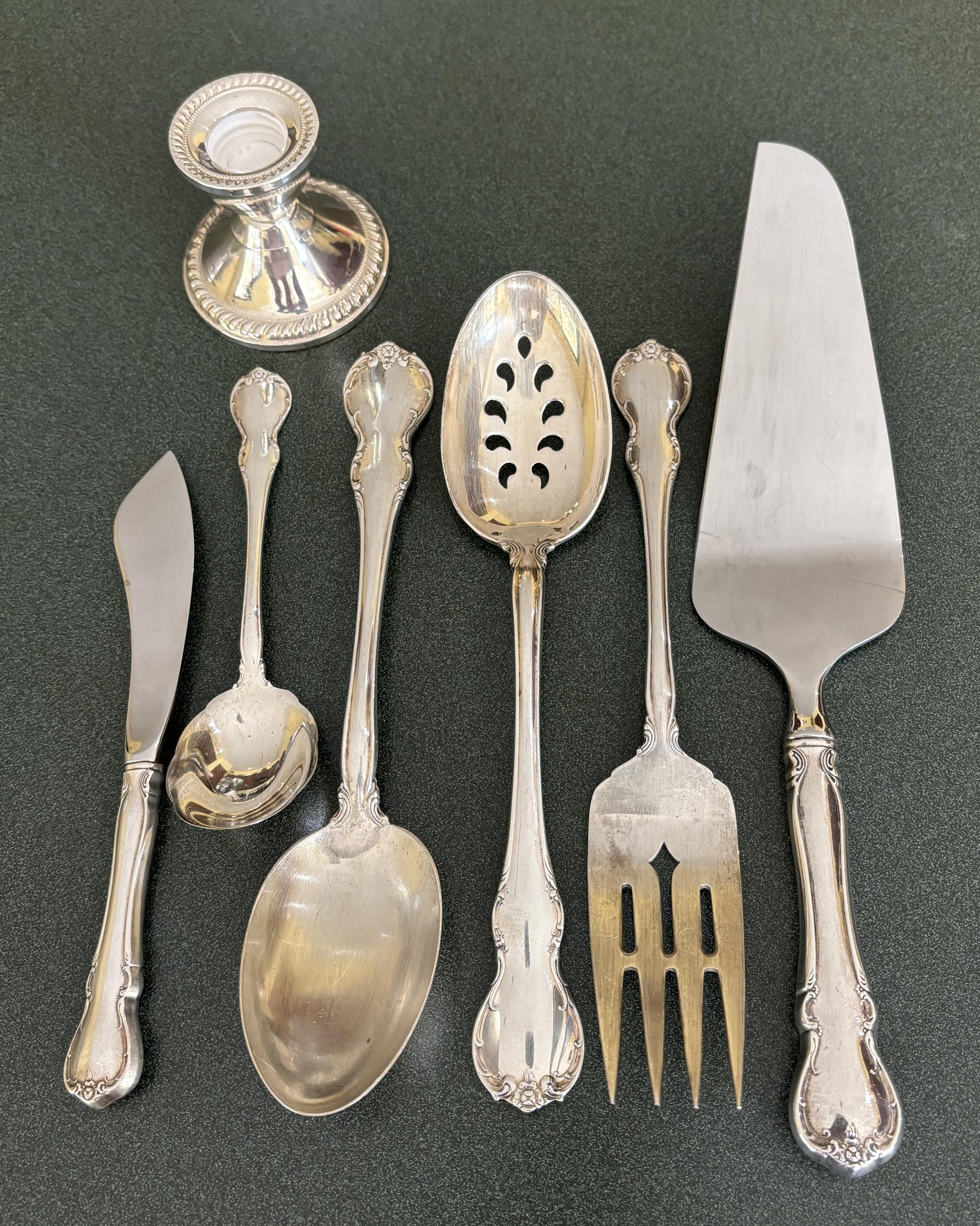 Towle French Provincial Sterling Silver Flatware, 54 Pieces, 12 Place ...