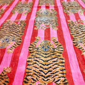 Velvet Animal Tiger Printed All Fabric by the Yard Home Décor & Dress ...