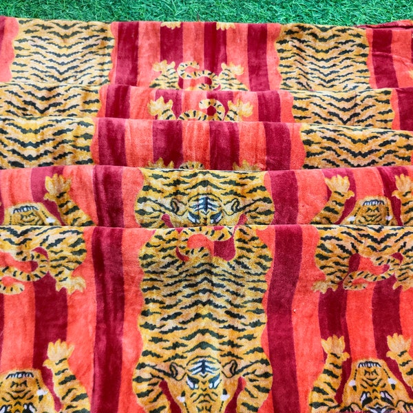 Tiger Fabric - Etsy
