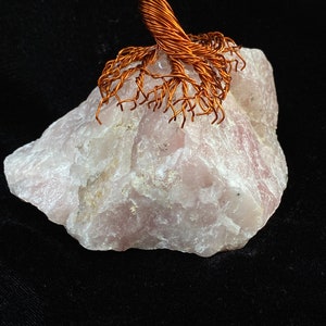 Japanese Cherry Blossom Tree of Life Sculpture. Rose Quartz Gemstone ...