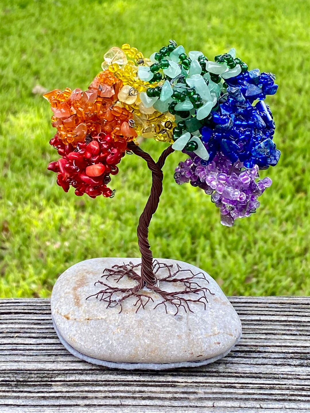 Rainbow Tree of Life Sculpture. June Pride Tree of the Month. Rainbow ...