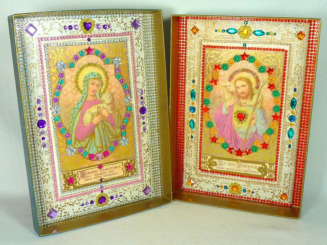 Travel Altar Jesus Christ and Virgin Mary Spiritual Christian Altar in ...