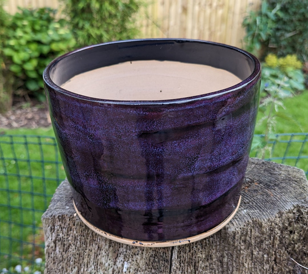 Large Purple Plant Pot, Handmade, Ceramic Planter, Houseplants - Etsy