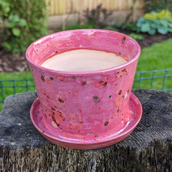 Pink Plant Pot - Etsy UK
