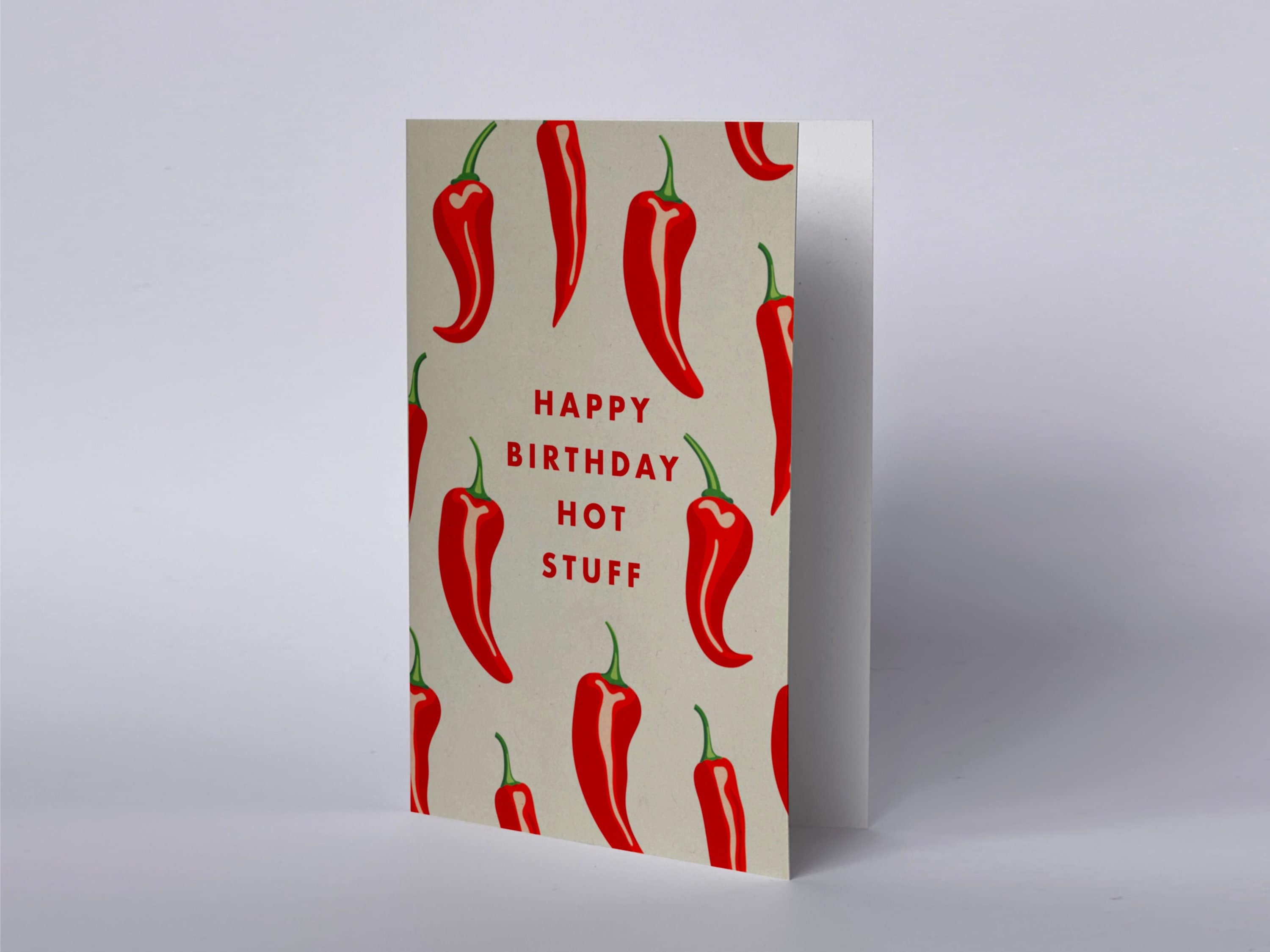 Happy Birthday Hot Stuff Greeting Card - Etsy