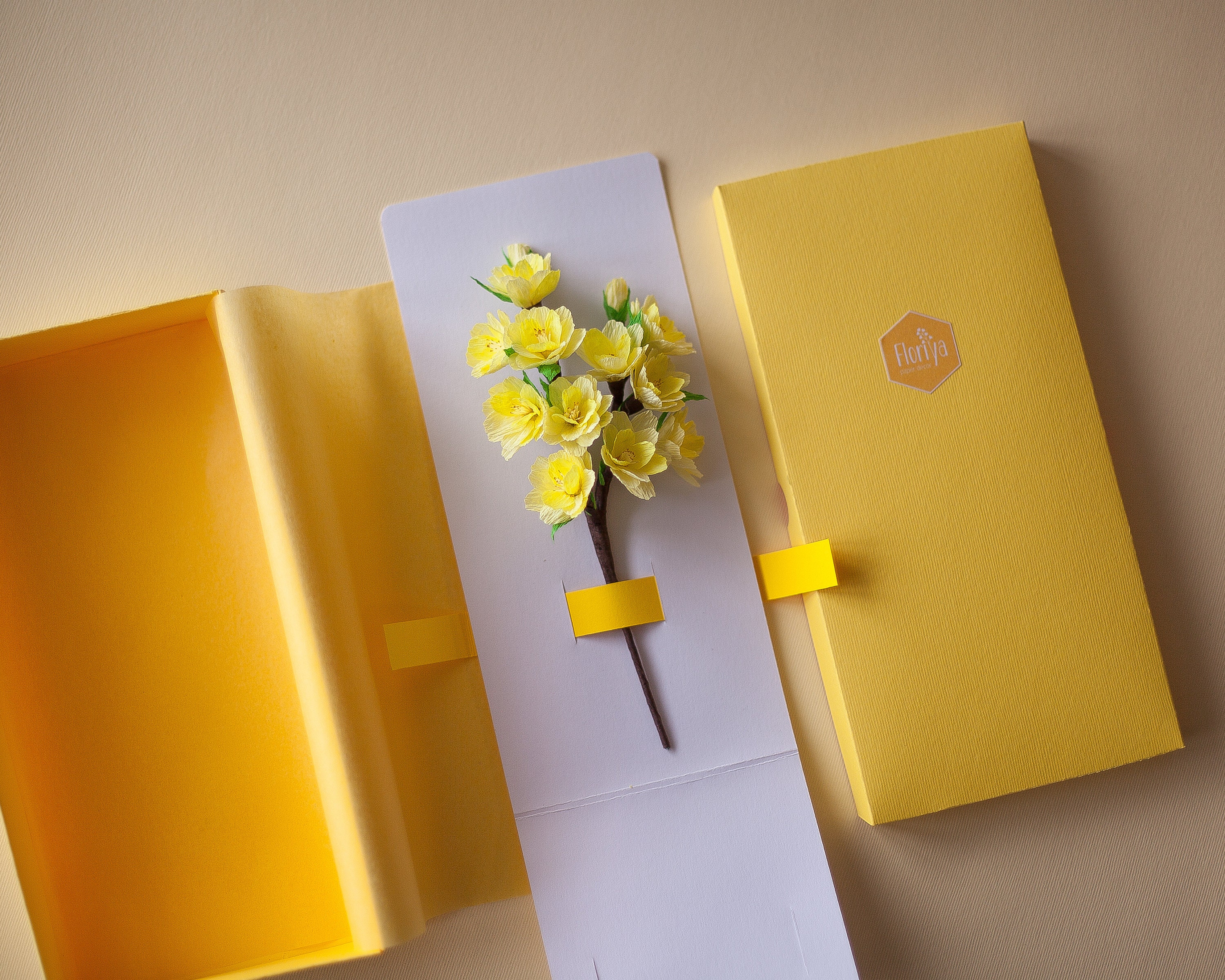 Yellow Spring Paper Flowers Personalized Gift for Mom - Etsy