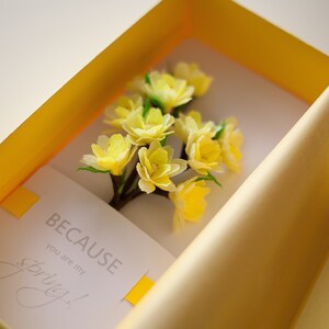 Yellow Spring Paper Flowers, Personalized Gift for Mom - Etsy