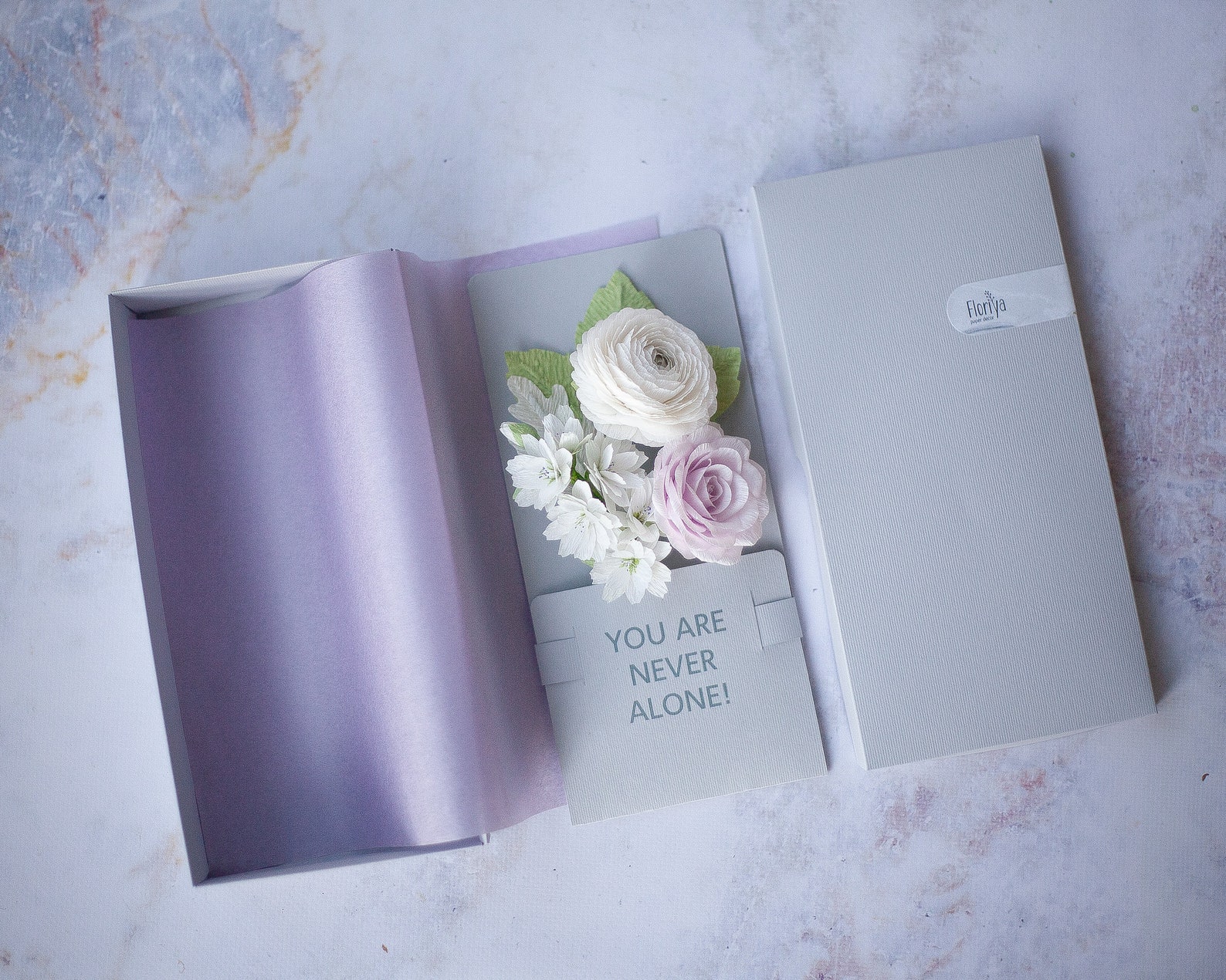 Personalized Gift for the Best Mom Purple Paper Flowers You - Etsy