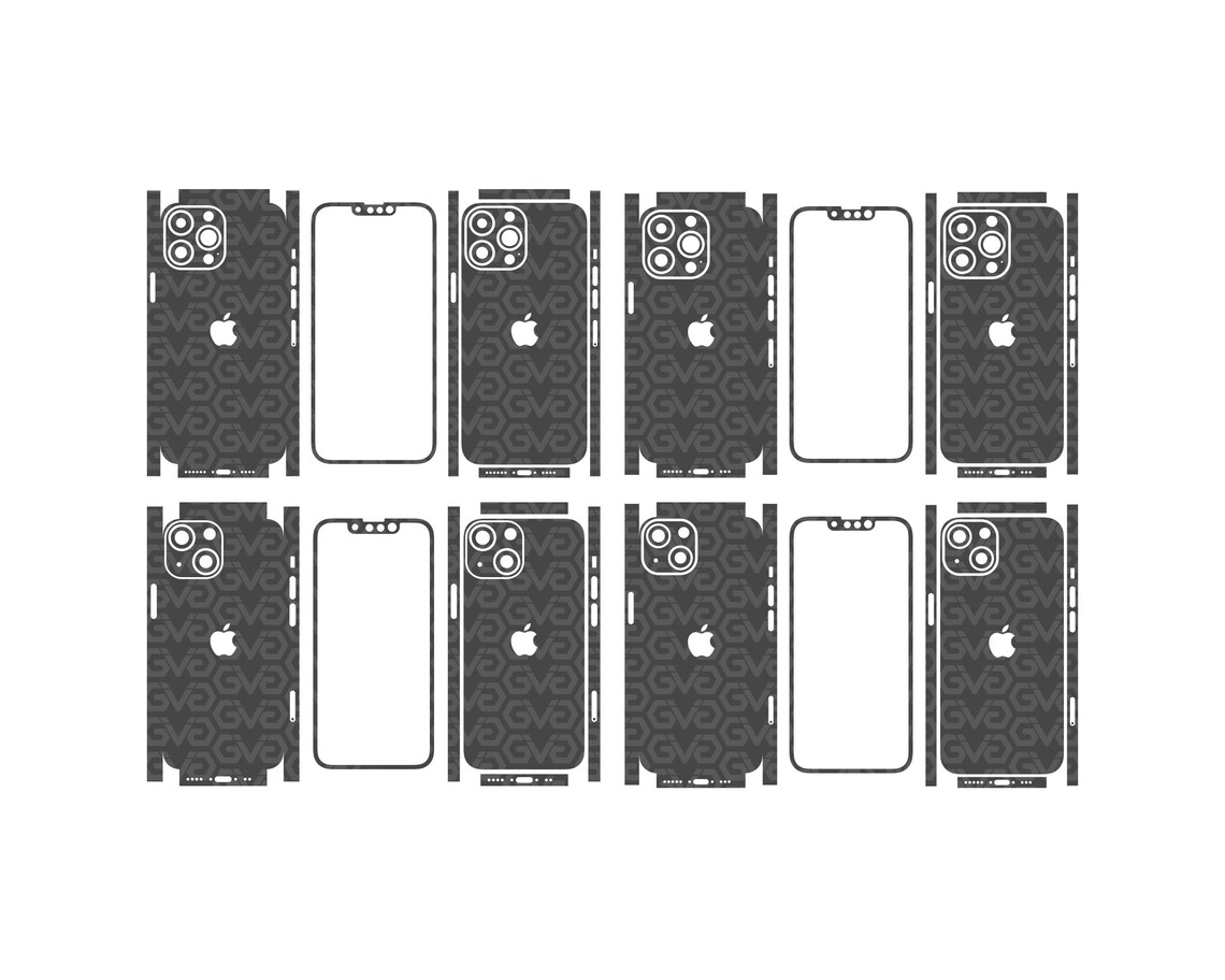 Iphone 13 Skin Template SVG Vector Bundle | Etsy UK