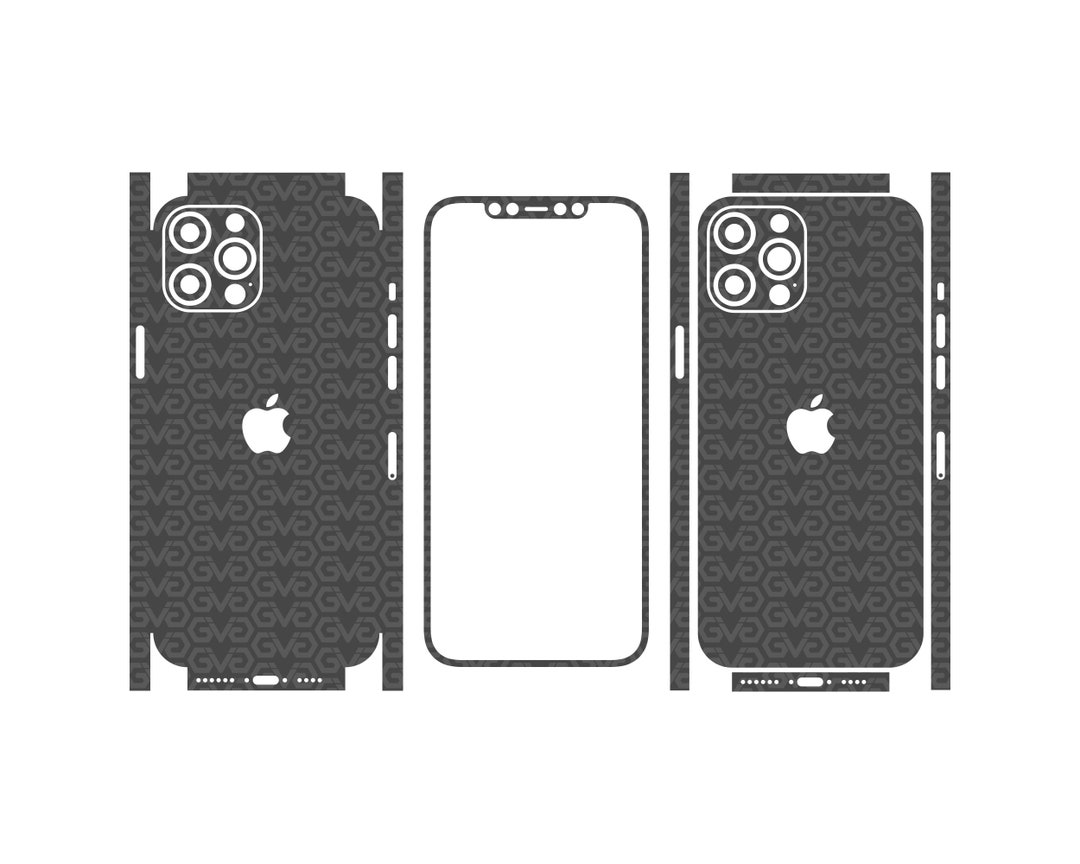 IPhone 12 Pro Max Skin Template SVG Vector - Etsy UK