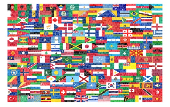 All World Flags Collage