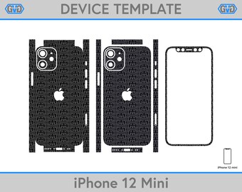 Iphone 13 Mini Skin Template SVG Vector | Etsy