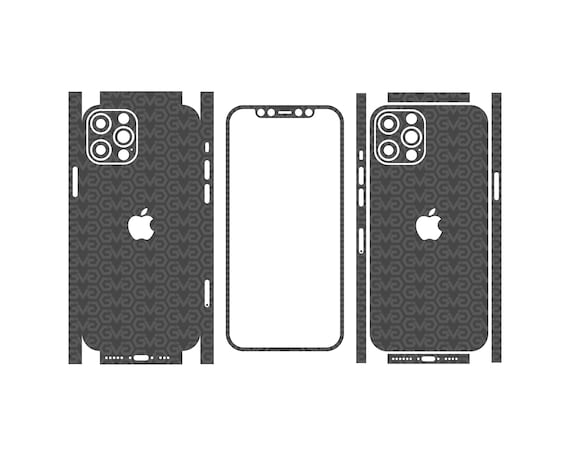 Iphone 12 Pro Skin Template SVG Vector | Etsy Ireland
