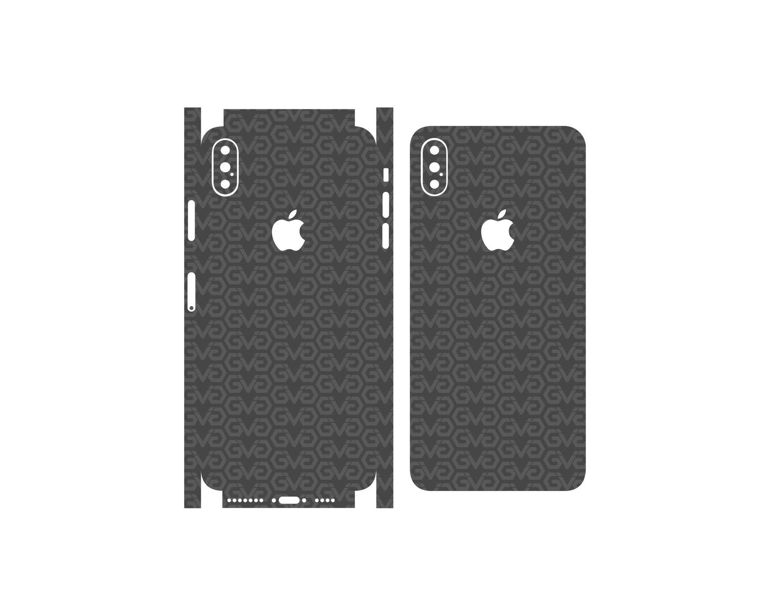 Iphone X Skin Template SVG Vector Bundle - Etsy UK