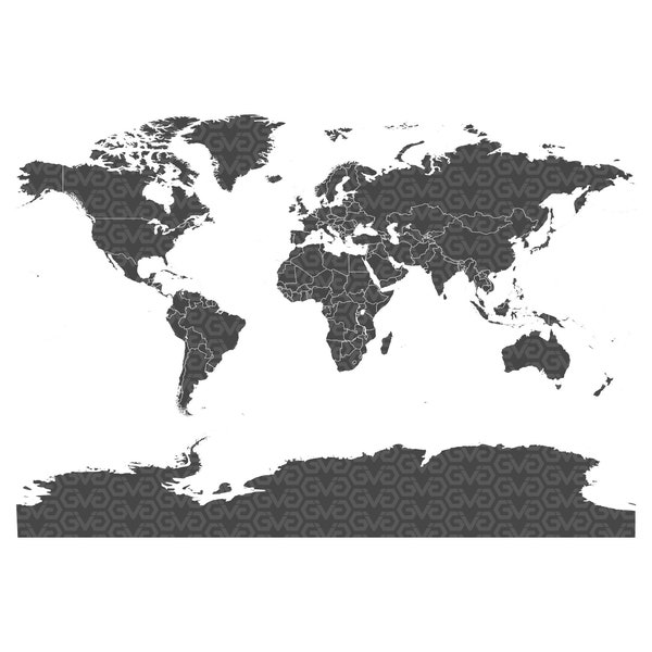 World Map Stencil - Etsy