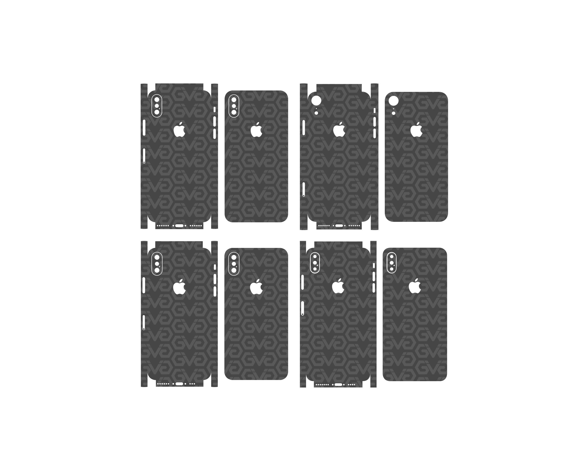 Iphone X Skin Template SVG Vector Bundle | Etsy UK