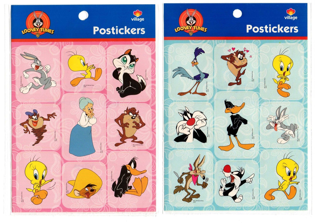 Vintage Devil TAZMANIA Coyote Devil Stickers Lucas 20x14 Cm 2 Pieces - Etsy