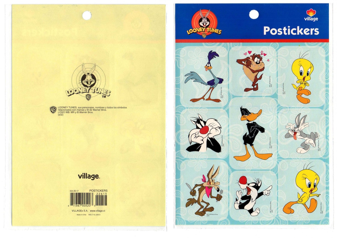 Timeless Charm: Vintage Looney Tunes Character Stickers A - Etsy