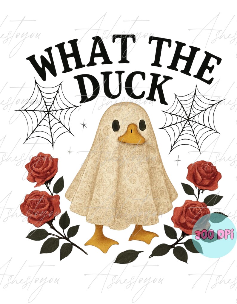 Retro Ghost, Duck, Goose, Halloween PNG - Etsy