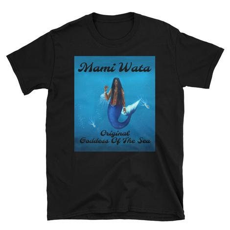 Mami Wata Goddess of the Sea T-shirt/black Mermaid /black Ariel / Urban ...