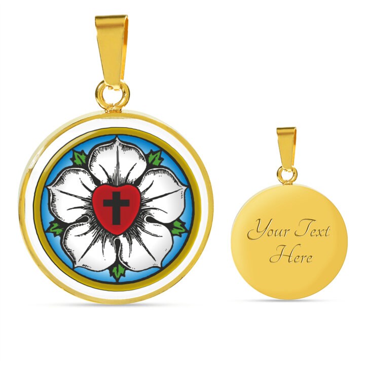 Luther Rose Luther Rose Necklace Lutheran Jewelry Lutheran - Etsy