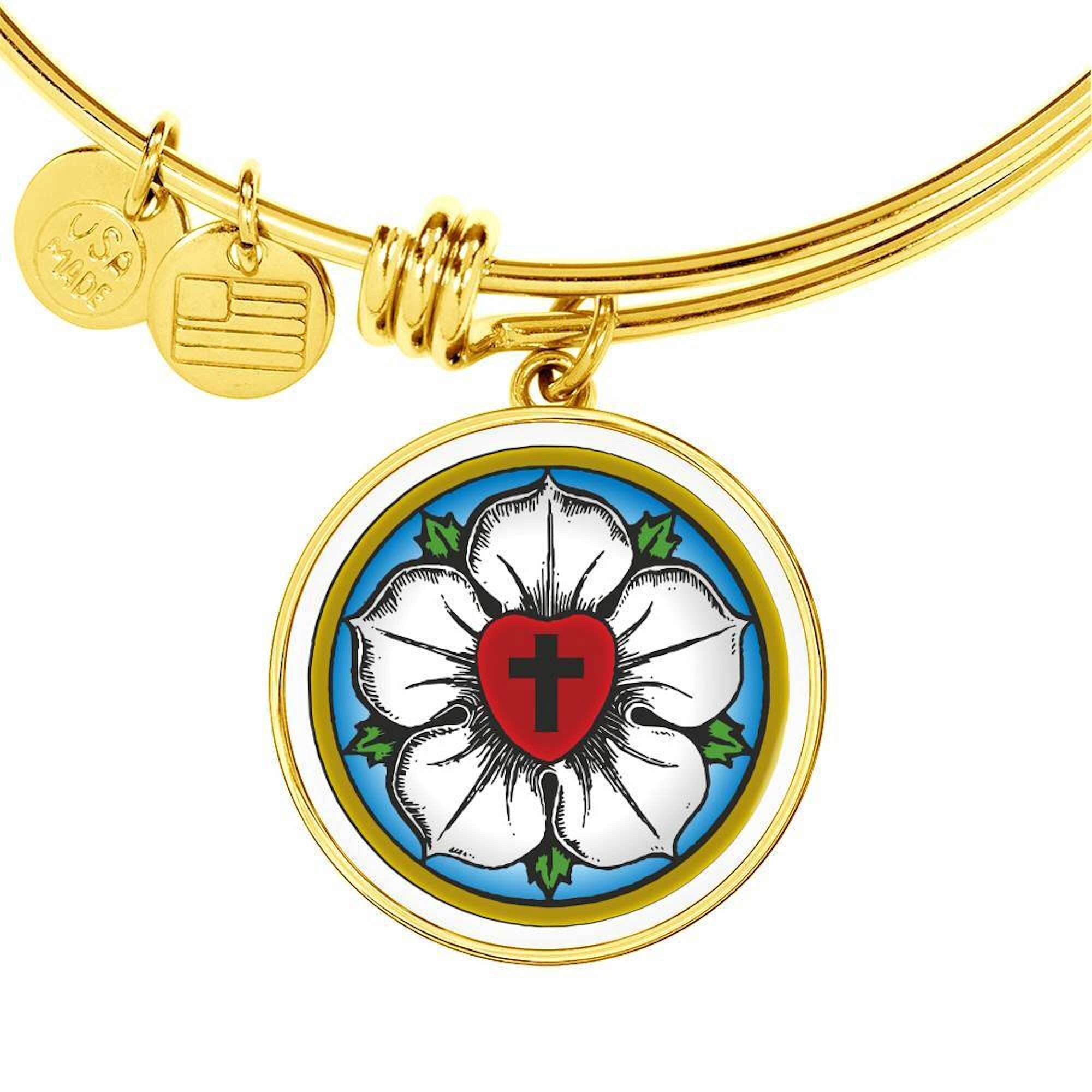 Luther Rose, Luther Rose Bracelet, Lutheran Jewelry, Luther Rose Bangle ...