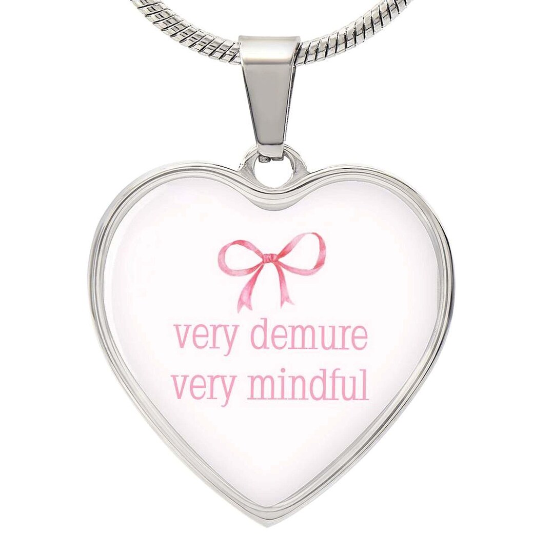Very Demur Very Mindful Heart Necklace, Very Demur Very Mindful Jewelry ...