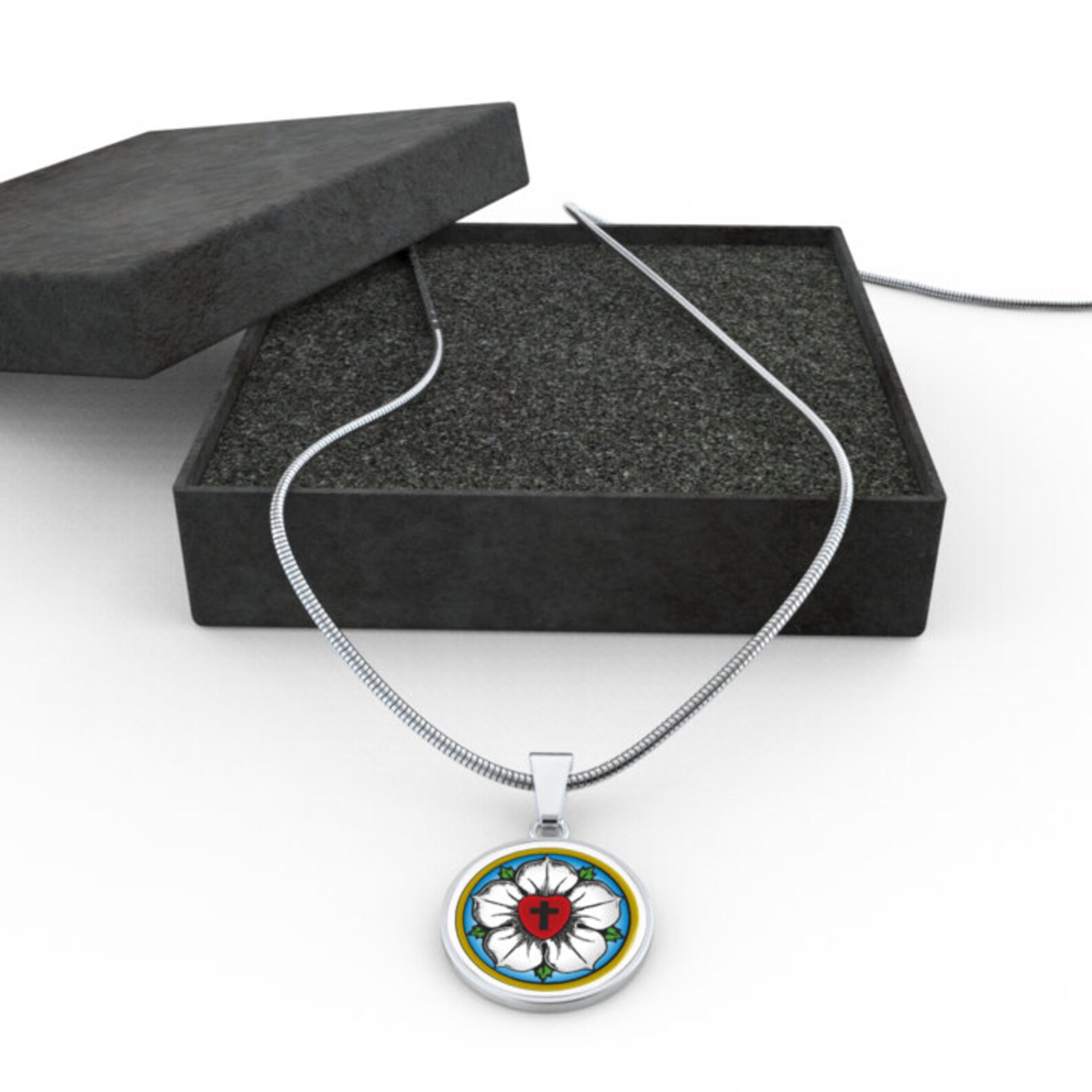 Luther Rose Pendant Necklace Lutheran Jewelry Reformation Gift - Etsy
