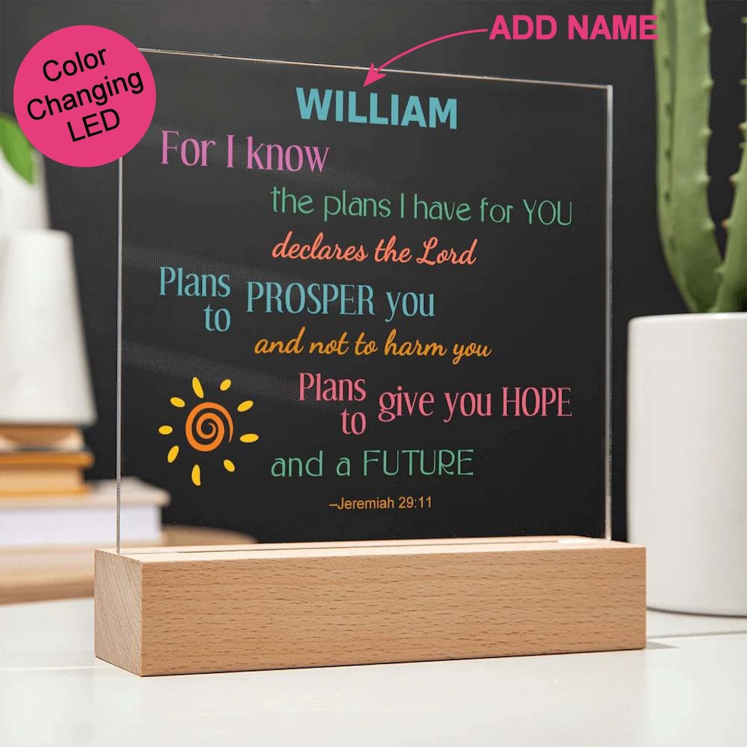 Jeremiah 29:11 Art, for I Know the Plans I Have for You, Jeremiah 29 11 ...
