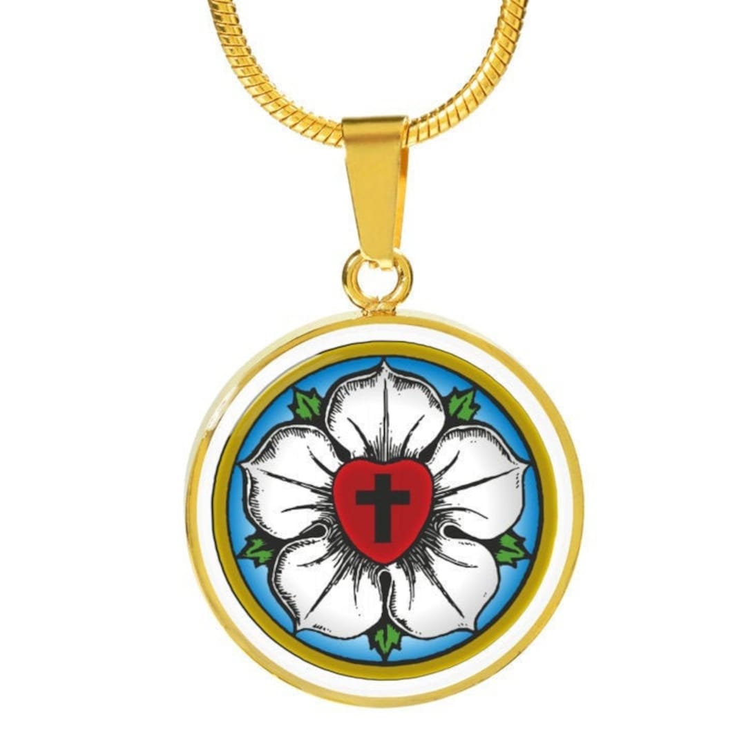 Luther Rose, Luther Rose Necklace, Lutheran Jewelry, Lutheran Rose ...