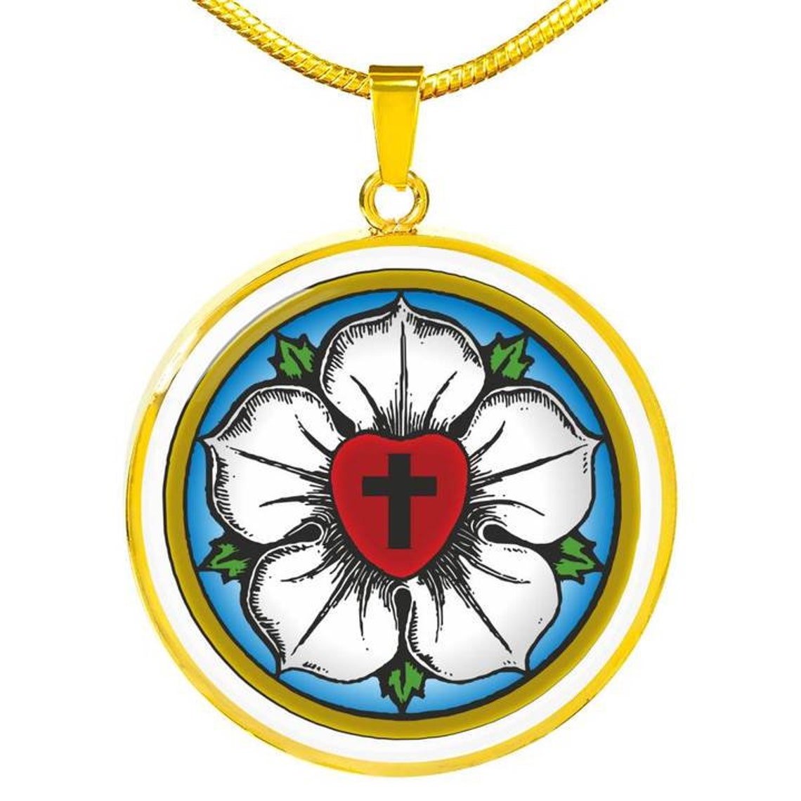 Luther Rose, Luther Rose Necklace, Lutheran Jewelry, Lutheran Rose ...