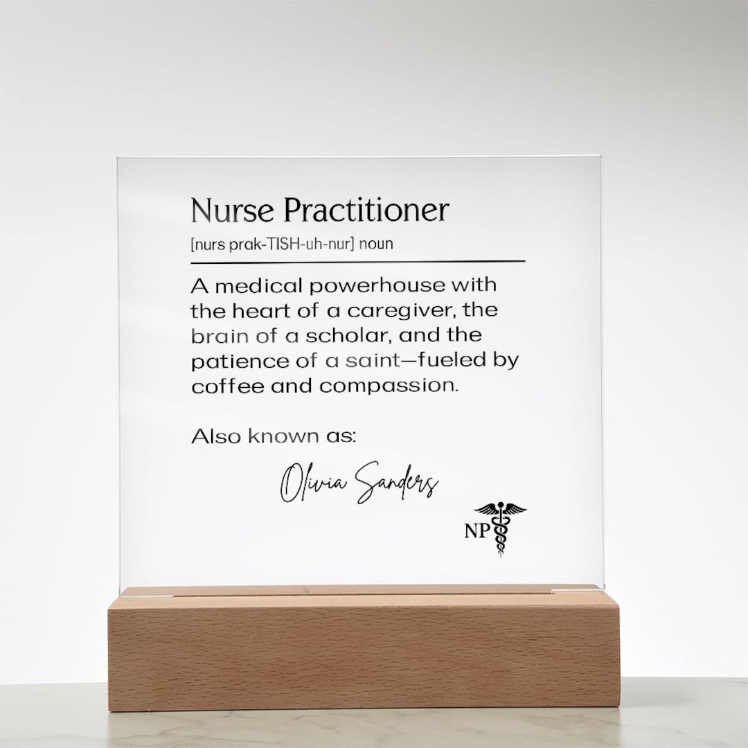 Personalized Nurse Practitioner, Custom DNP Gift, Nurse Practitioner Appreciation, NP Student ...