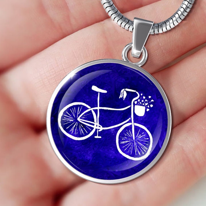 Bicycle Necklace, Bike Necklace, Bicycle Jewelry, Gift for Cyclists ...
