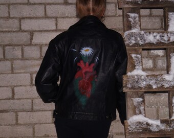 Hand painted jacket | Etsy