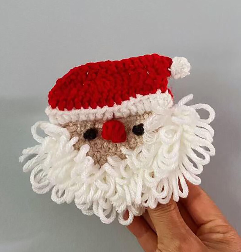 Crochet Santa Clause, Crochet Santa Claus Face - How to Crochet Santa ...