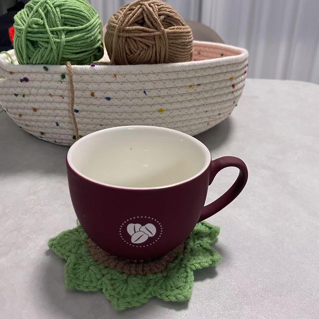 Succulent Coaster Crochet Pattern Succulent Plant Flower Coaster ...