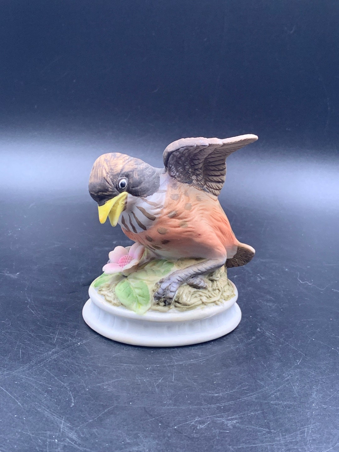 Vintage Lefton China Hand Painted Robin KW1637 1121 - Etsy