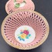 Vintage Kasuga Ware Porcelain Pink Swirl Lattice Covered Bowl - Etsy