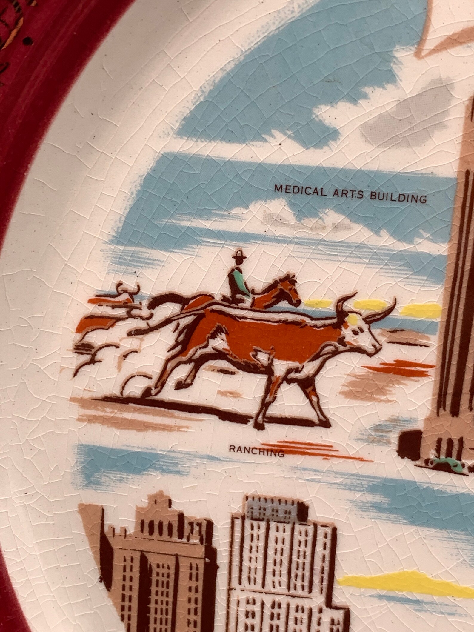 Vintage Dallas Plate by Sanders Mfg Co. 0621 | Etsy