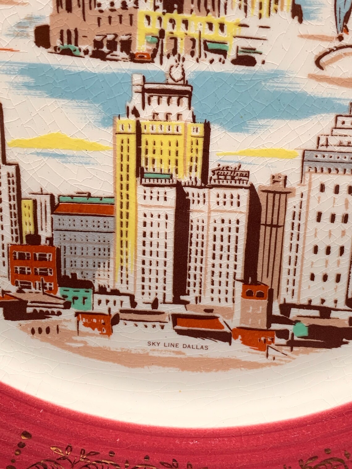 Vintage Dallas Plate by Sanders Mfg Co. 0621 | Etsy