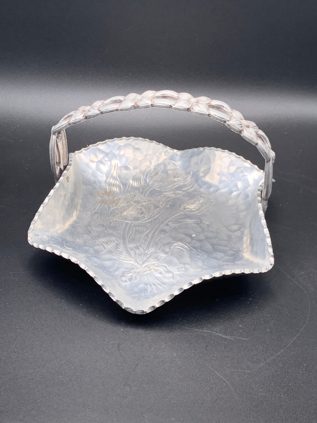 Vintage Hand Wrought Creation Basket by Rodney Kent 0121 - Etsy