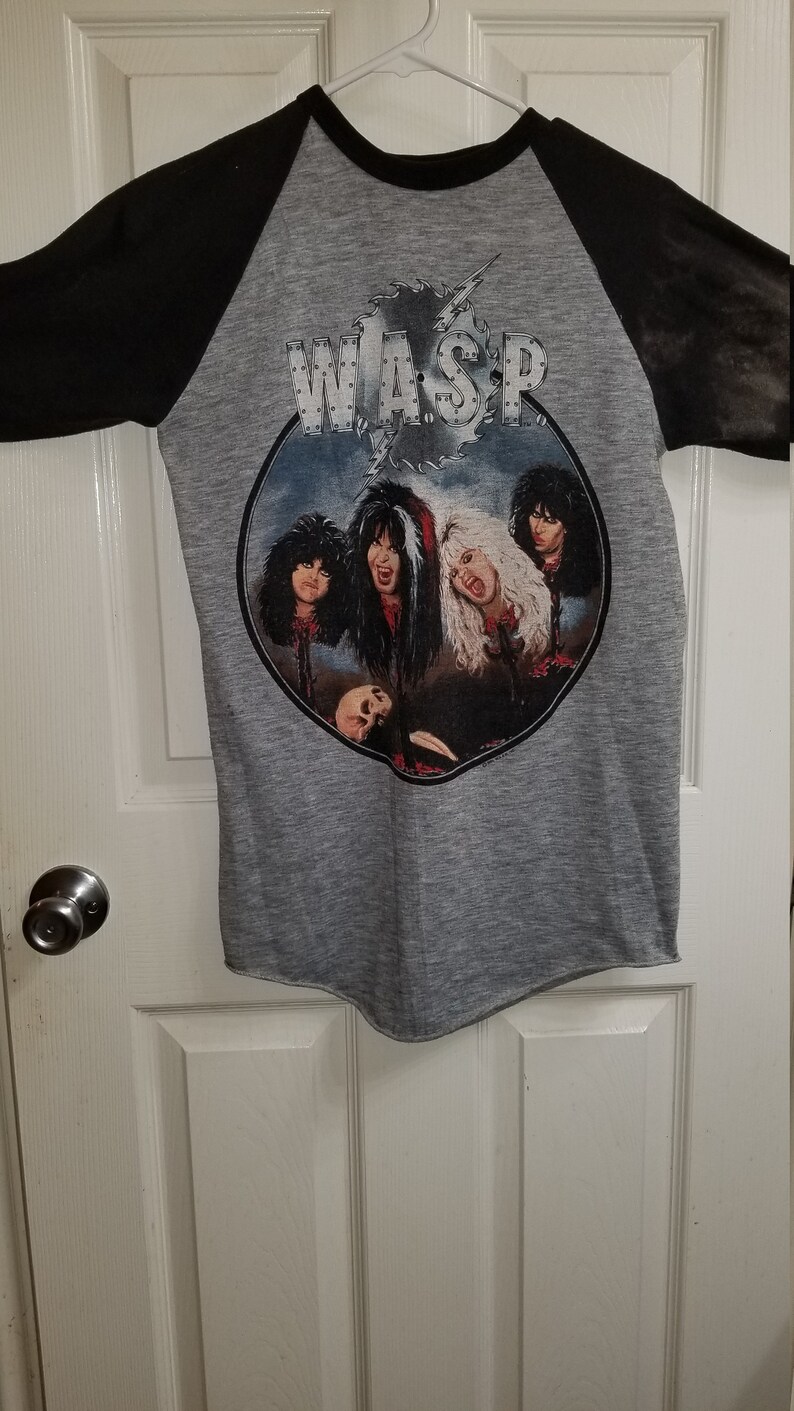 VTG Wasp 1985 Last Commando Large Jersey Tour Shirt - Etsy