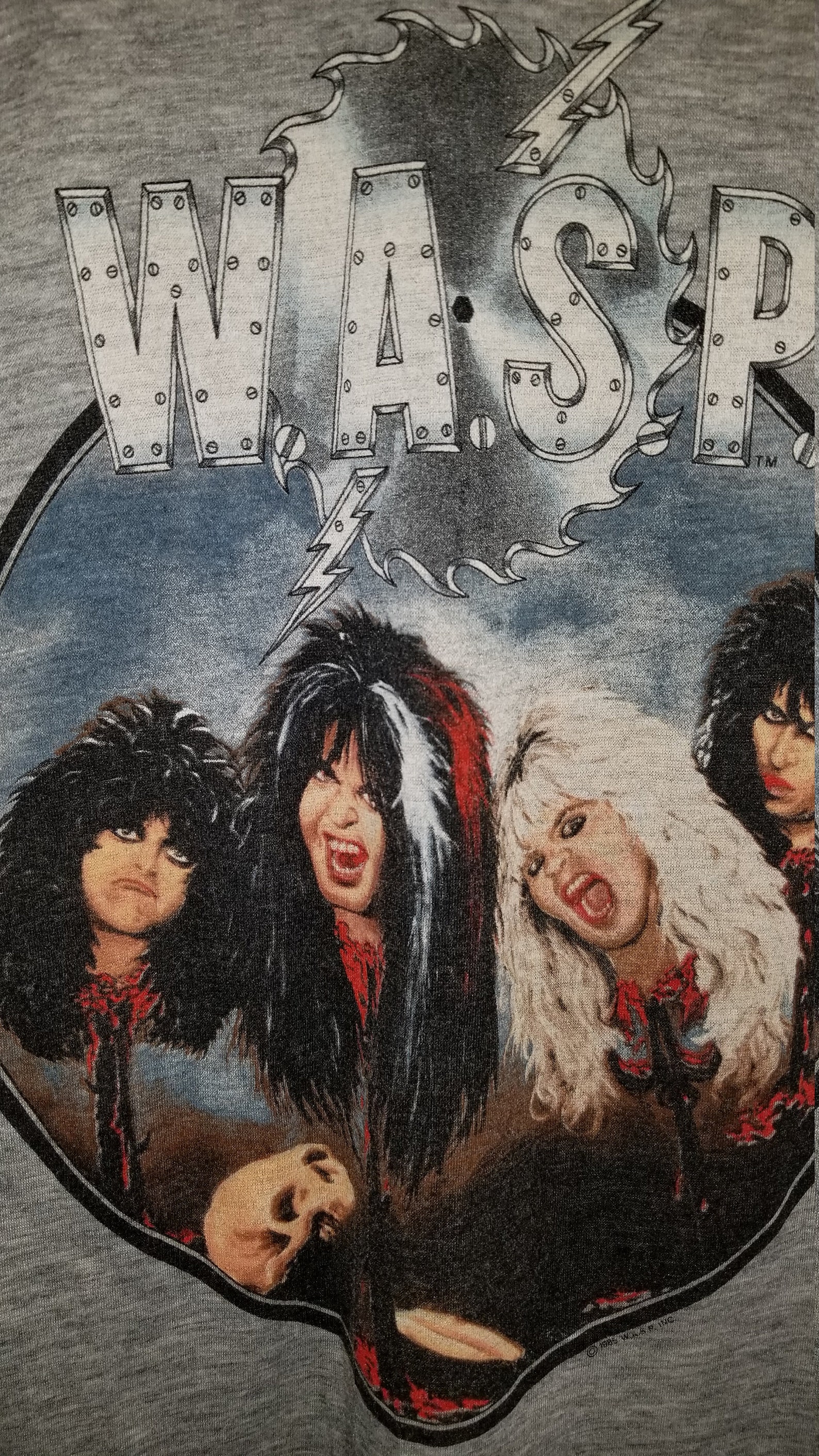 VTG Wasp 1985 Last Commando Large Jersey Tour Shirt - Etsy